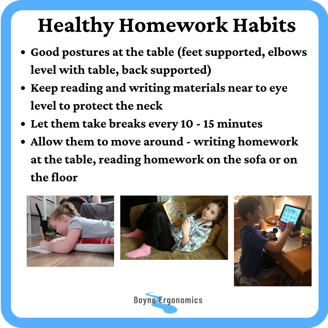 The Importance of Healthy Ergonomic Practices in Children - Boyne ...