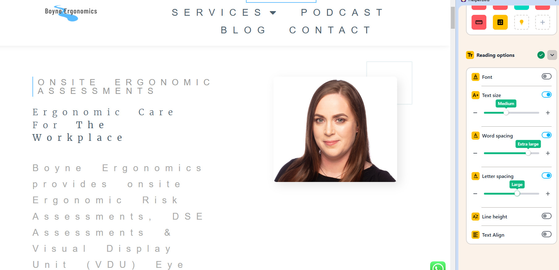 Helperbird: The Web Extension Changing Web Accessibility - Boyne Ergonomics