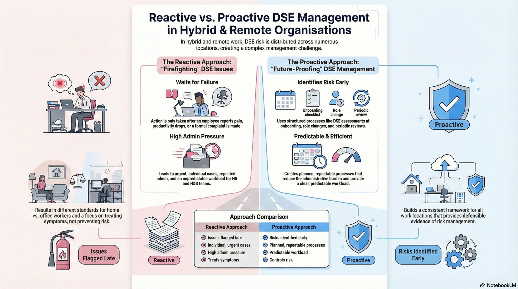 Reactive vs Proactive DSE Management in Hybrid & Remote Organisations - Boyne Ergonomics